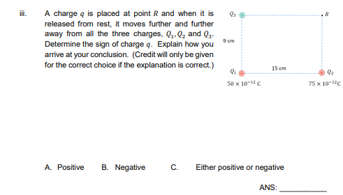 Solved 2. [10 points] a) Two fixed point charges | Chegg.com