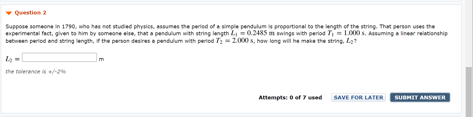Solved Interactive Exercises 15.11: The Simple Pendulum as | Chegg.com