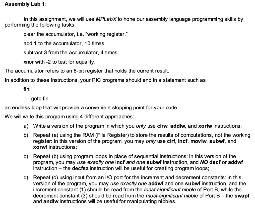 Assembly Lab 1: In this assignment, we will use | Chegg.com