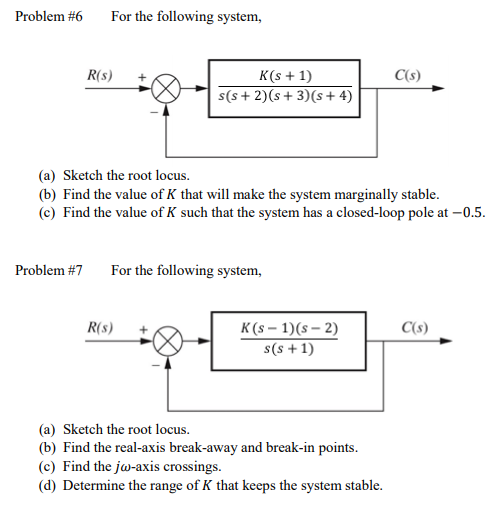 Solved Problem #6 For the following system, 1C(s) 34:30 | Chegg.com