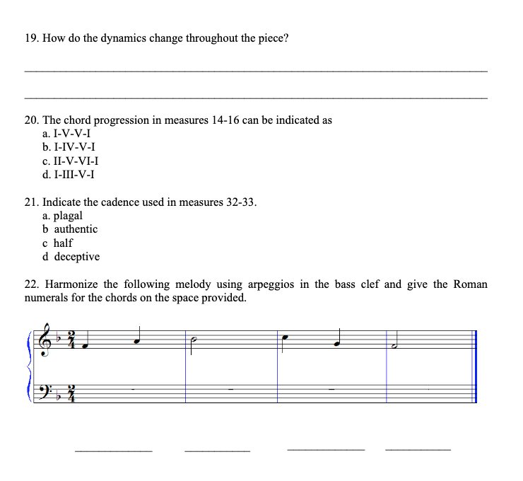 1. Notate the following triads above the given pitch. | Chegg.com