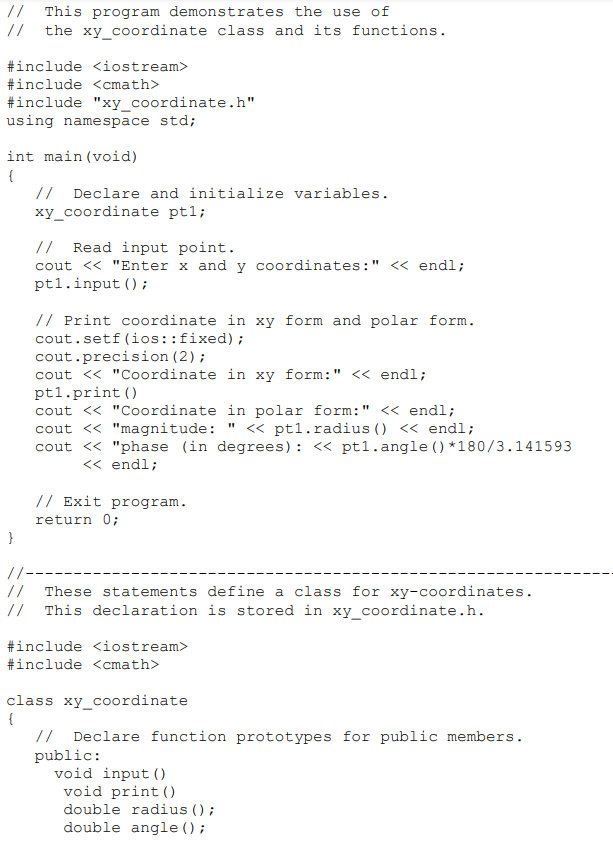 Solved [7 Points] Programs and header files on the next page | Chegg.com