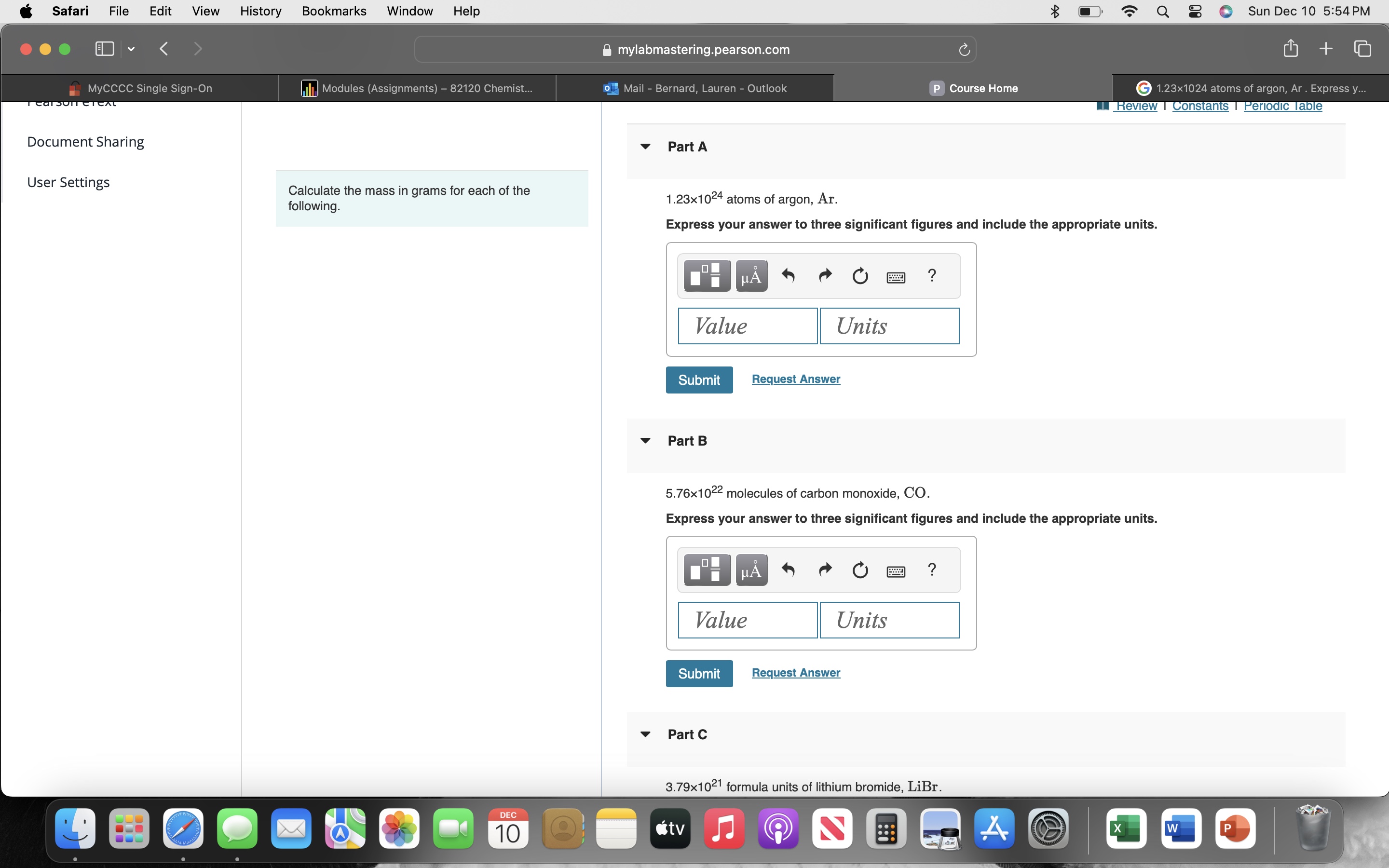 Solved Document Sharing Part A User Settings Calculate the | Chegg.com