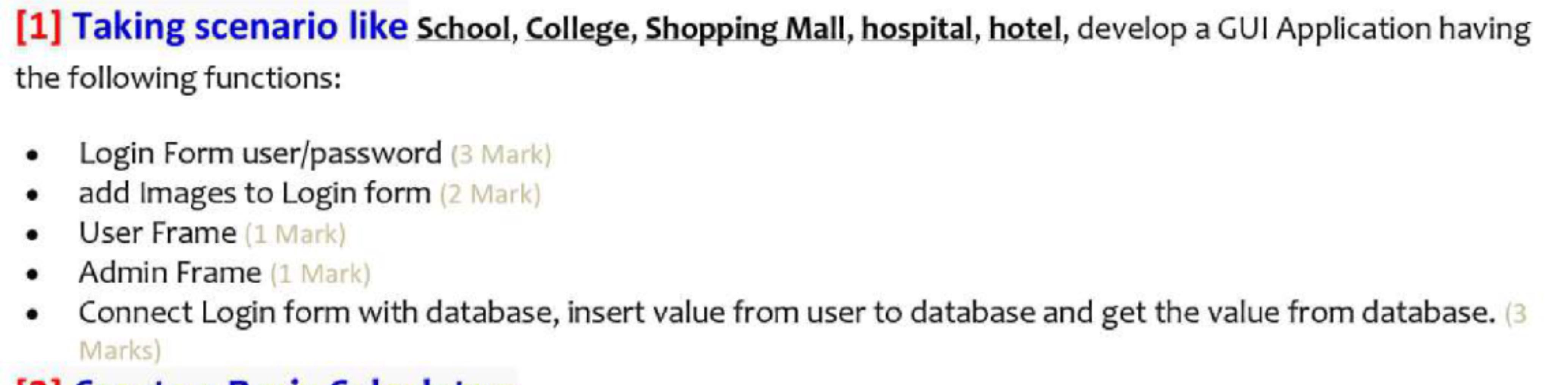 [1] ﻿Taking scenario like School, College, Shopping | Chegg.com