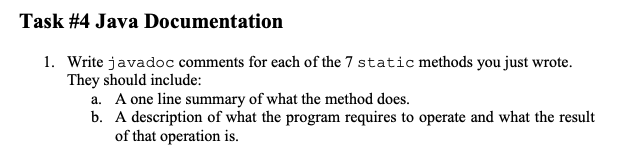 Solved Lab Objectives • Be able to write methods • Be able | Chegg.com