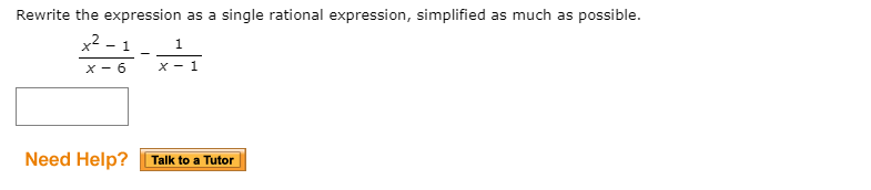 Solved Rewrite the expression as a single rational | Chegg.com
