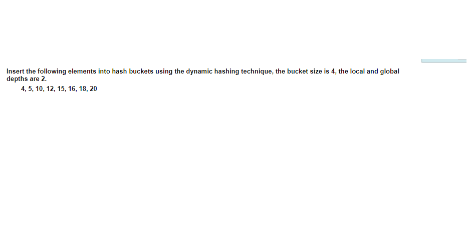 Solved Insert the following elements into hash buckets using | Chegg.com