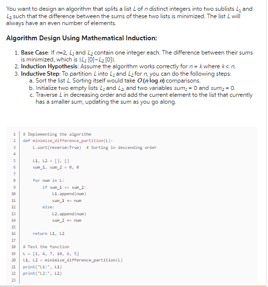 Solved Given a sequence S=[x1,x2,…,xn] of integers, find the | Chegg.com