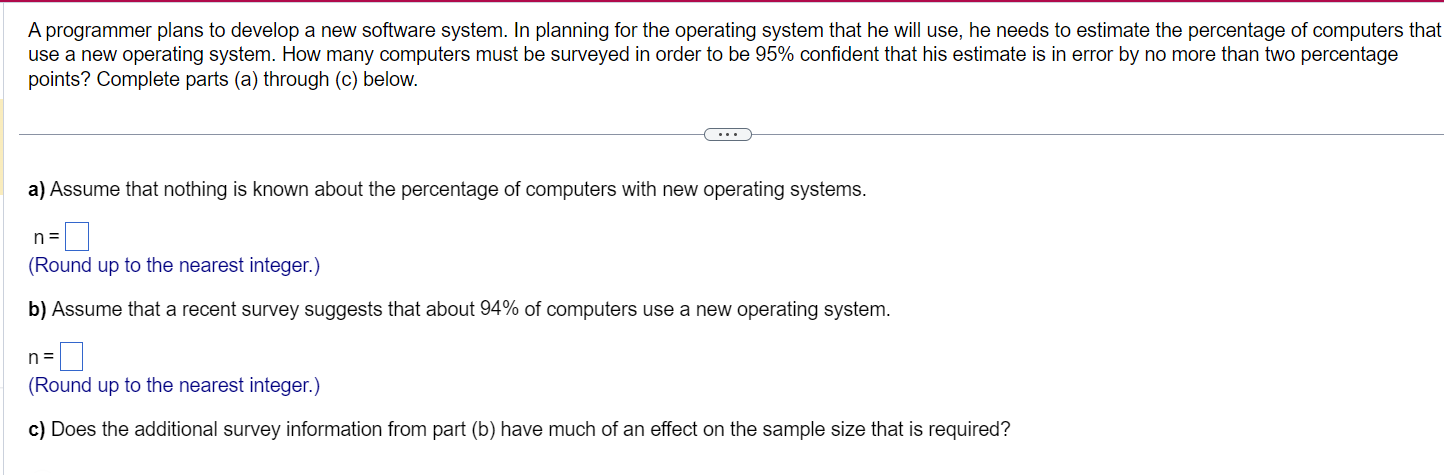 Solved A programmer plans to develop a new software system. | Chegg.com