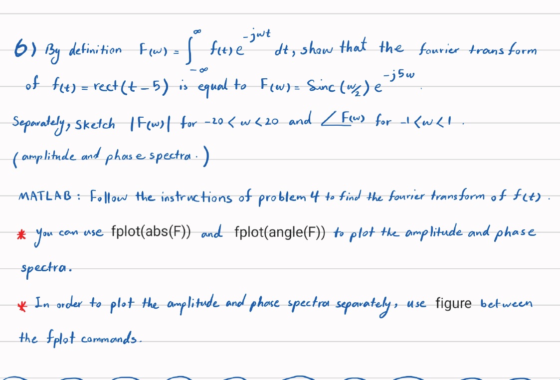 Solved By definition f(ω)=∫-∞∞f(t)e-jωtdt, ﻿shaw that the | Chegg.com