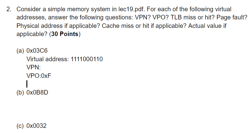 determine the properties of the following hexadecimal | Chegg.com