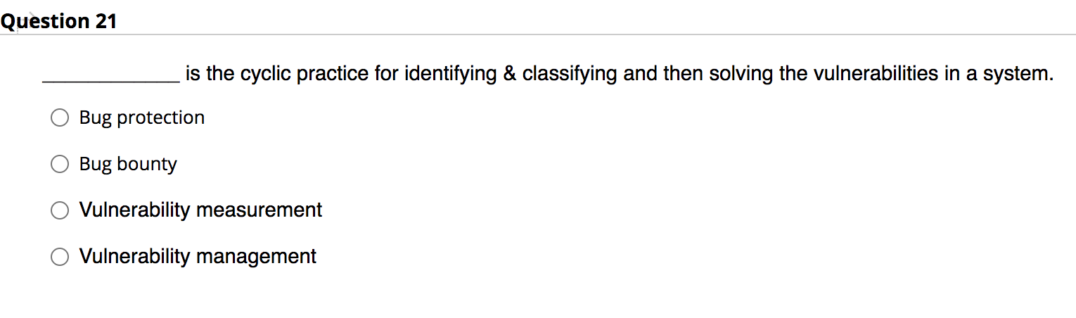 Solved Question 21 is the cyclic practice for identifying & | Chegg.com