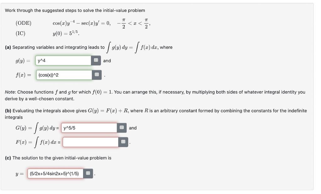 Solved Work through the suggested steps to solve the | Chegg.com