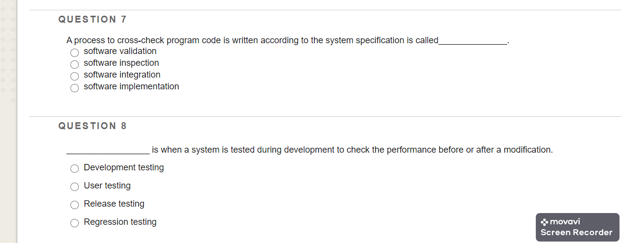 Solved QUESTION 7 A process to cross-check program code is | Chegg.com