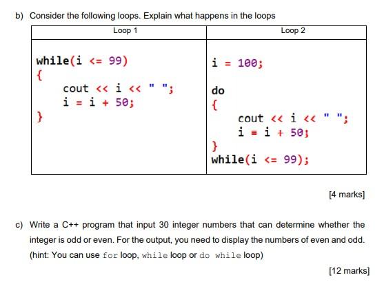 Solved a) Re-write the following program segment using for | Chegg.com