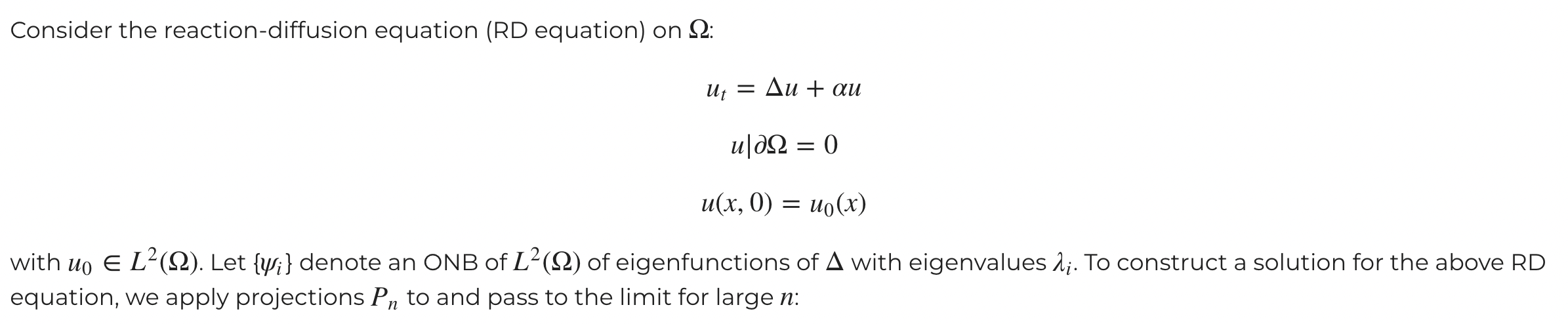 Solved Consider the reaction-diffusion equation (RD | Chegg.com