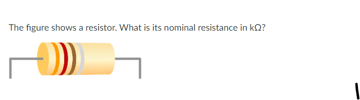 Solved The figure shows a resistor. What is its nominal | Chegg.com