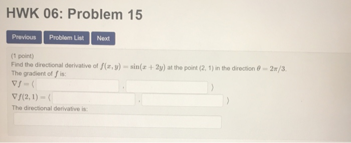 Solved HWK 06: Problem 13 Previous Problem List Next (1 | Chegg.com