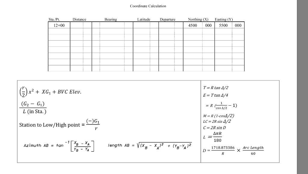 Note: On problem 1, use the coordinate calculation | Chegg.com