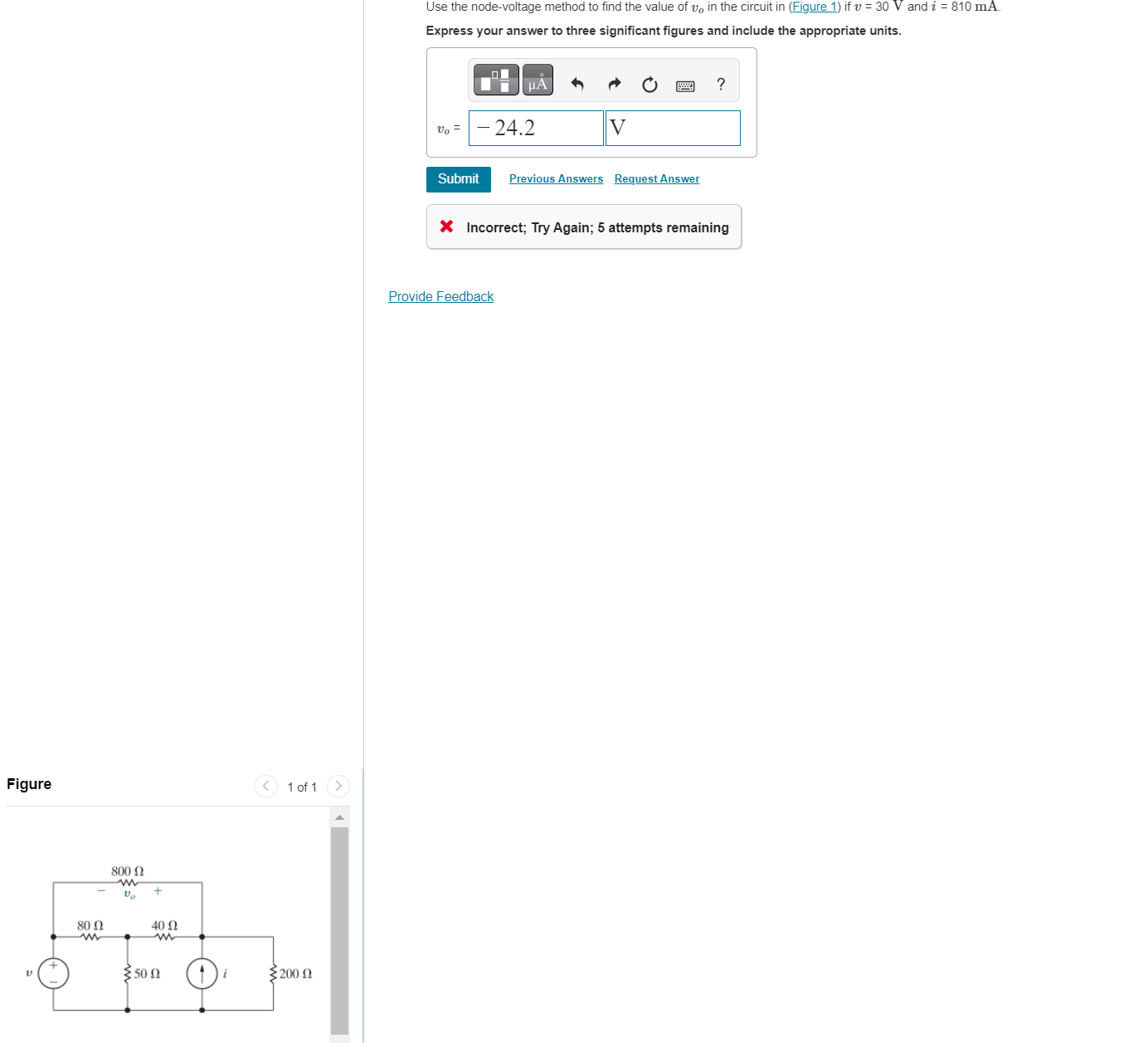 Solved Use the node-voltage method to find the value of vo | Chegg.com