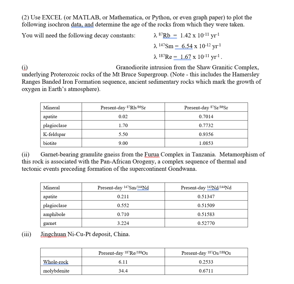 Solved 2 Use Excel Or Matlab Or Mathematica Or Python 4492