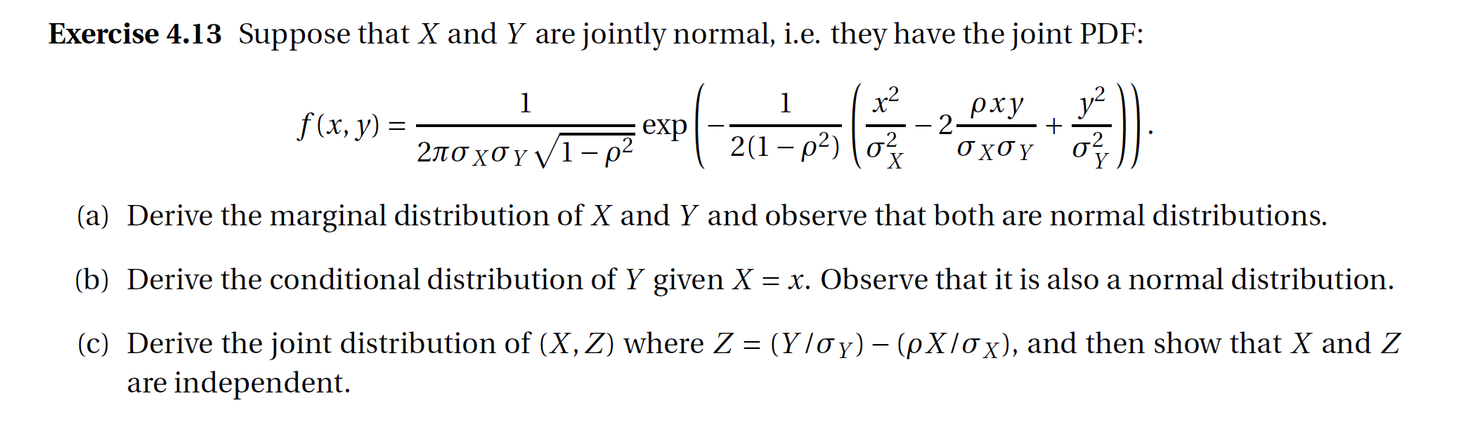 Solved Exercise 4.13 Suppose that X and Y are jointly | Chegg.com