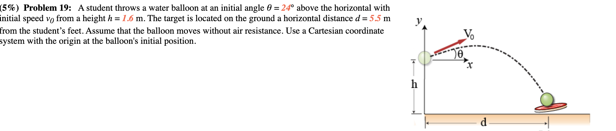 Solved Determine magnitude of the balloon's initial | Chegg.com