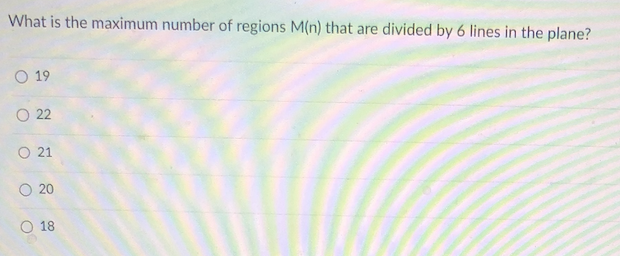 Solved What is the maximum number of regions M(n) that are | Chegg.com