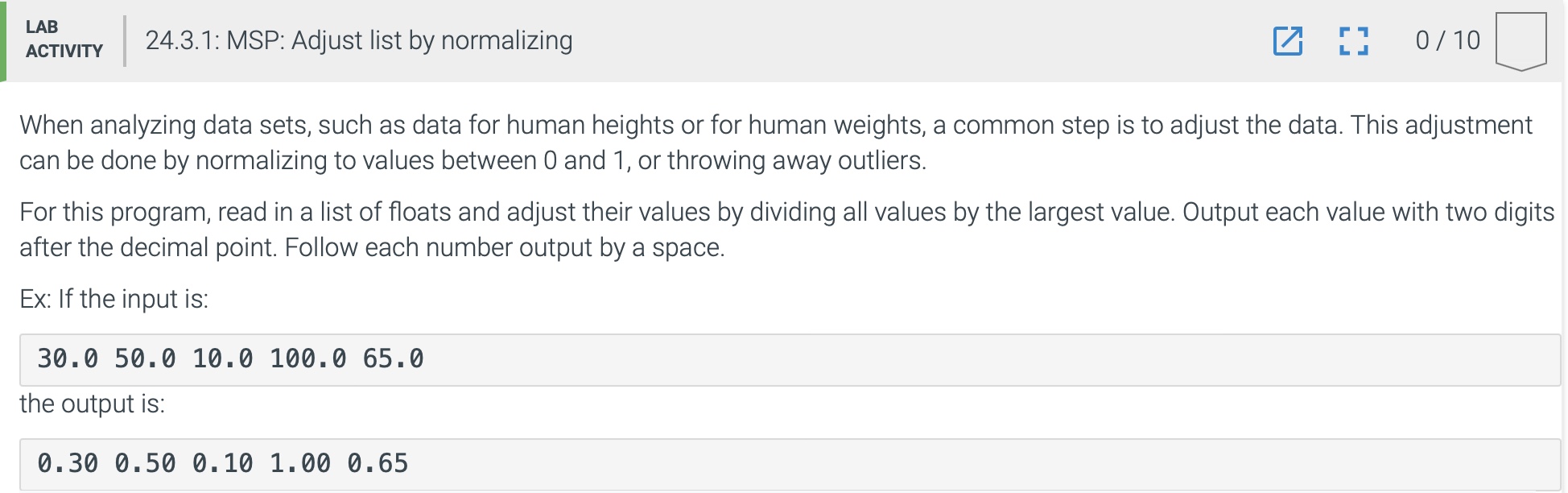 Solved When analyzing data sets, such as data for human | Chegg.com