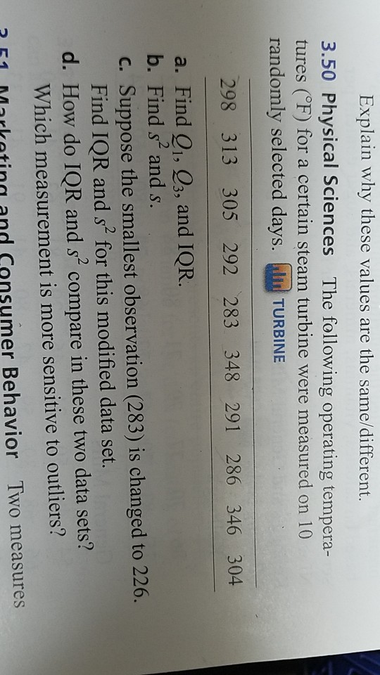 Solved Explain why these values are the same/different. 3.50 | Chegg.com