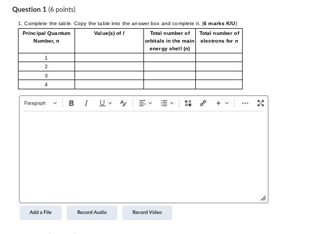 Solved 1. Complete the table. Copy the table into the an | Chegg.com