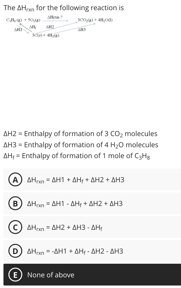 Solved The ΔHrxn for the following reaction is ΔH2= Enthalpy | Chegg.com