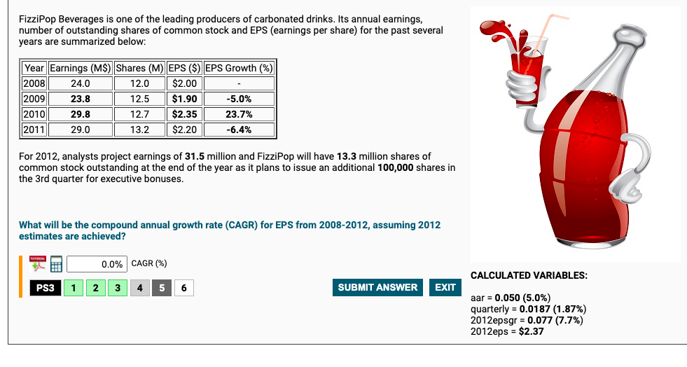 Solved FizziPop Beverages is one of the leading producers of | Chegg.com