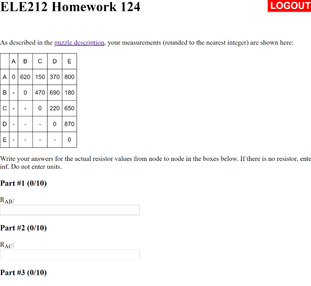 Solved ELE 212 - RESISTOR PUZZLES Consider the resistive | Chegg.com
