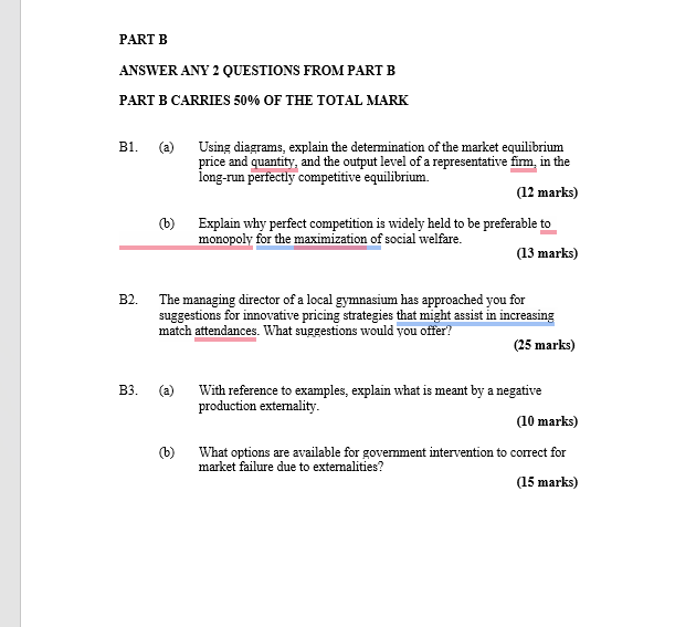 Solved ANSWER ANY 2 QUESTIONS FROM PART B PART B CARRIES | Chegg.com