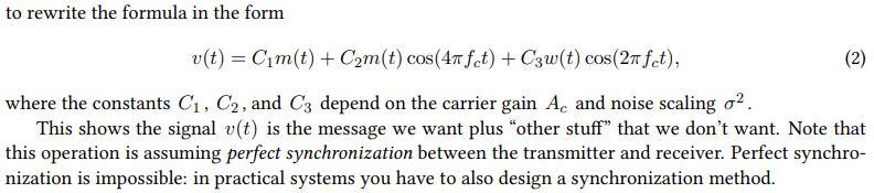 Exercise 2 (Demodulation and frequency components). | Chegg.com
