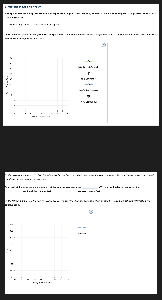 Solved 5. ﻿Problems and Applications Q7A college student has | Chegg.com