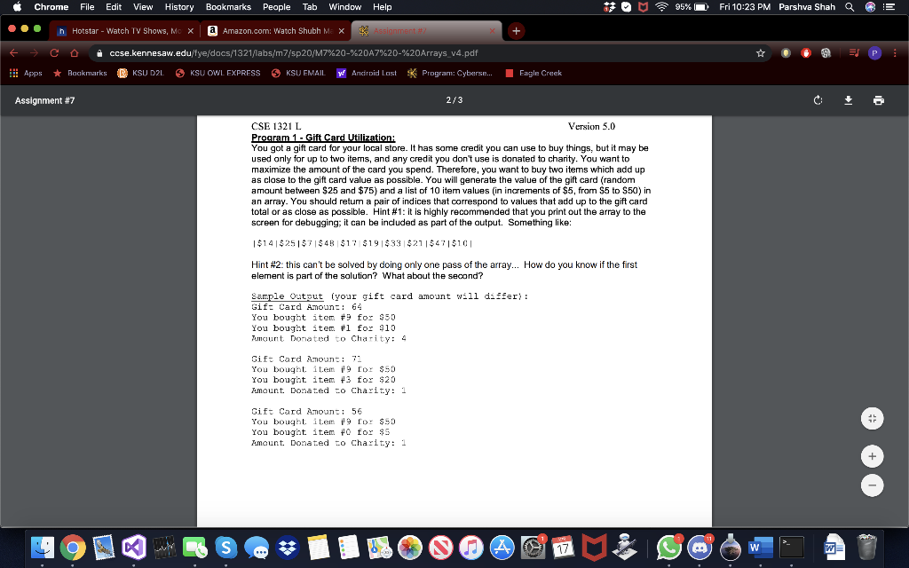 Chrome File Edit View History_Bookmarks People Tab | Chegg.com