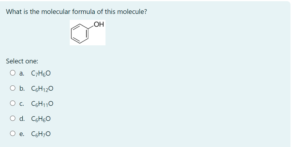 Solved What is the molecular formula of this molecule? | Chegg.com