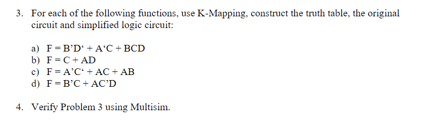 Solved 3. For each of the following functions, use | Chegg.com