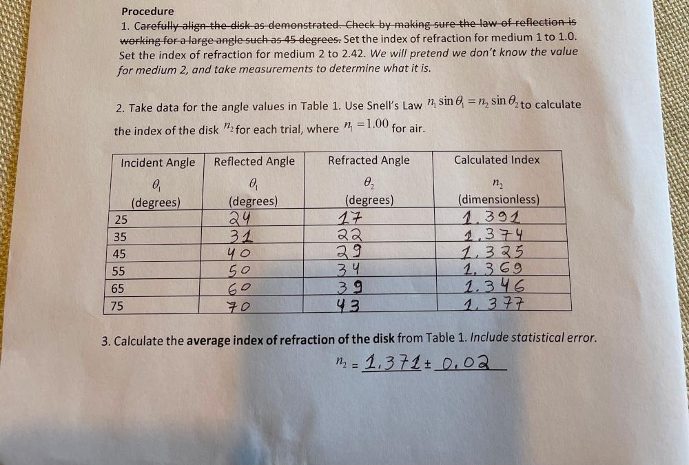 Solved Procedure 1. Carefully align the disk as | Chegg.com