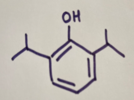 Solved Following is the Lewis structure of Propofol, which | Chegg.com