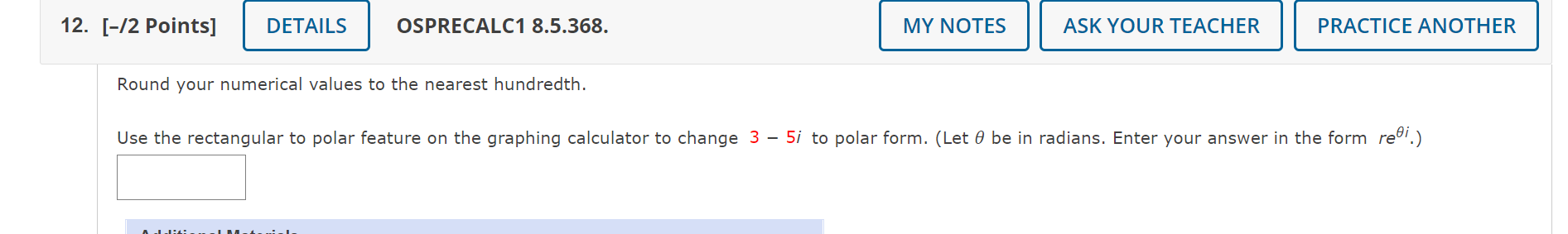 Solved Round your numerical values to the nearest hundredth. | Chegg.com