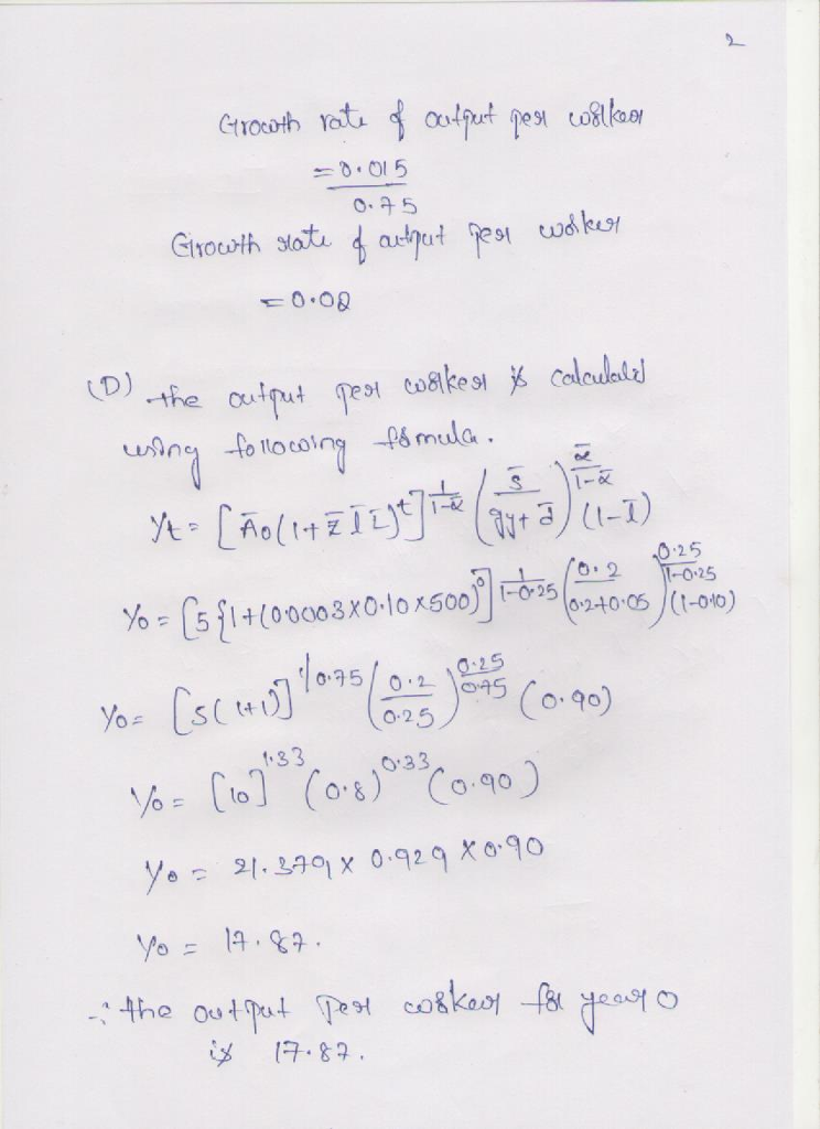 The Solow-Romer Model Again Consider an economy | Chegg.com