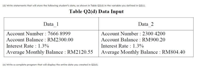 Solved Question 2 (C) The C++ codes below are the statements | Chegg.com
