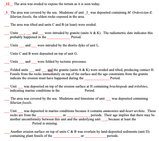 Solved Fill in the blanks below with numbers indicating the | Chegg.com
