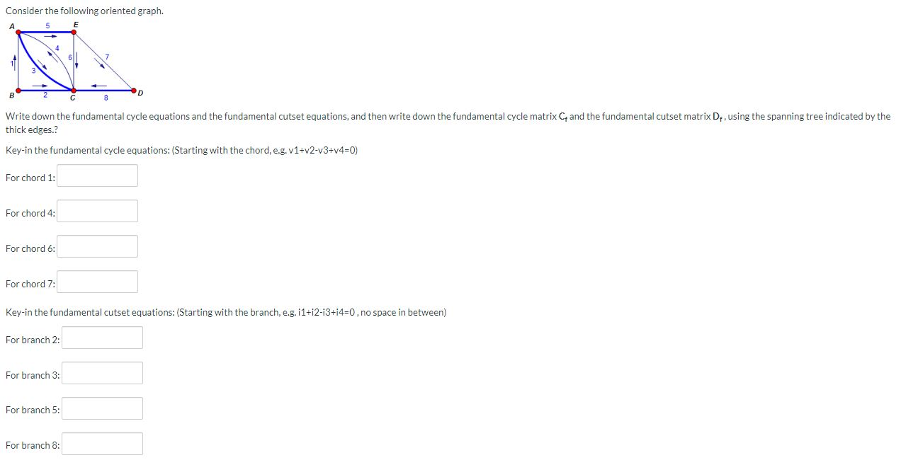 Solved Consider the following oriented graph. A 5 6 7 D CA | Chegg.com