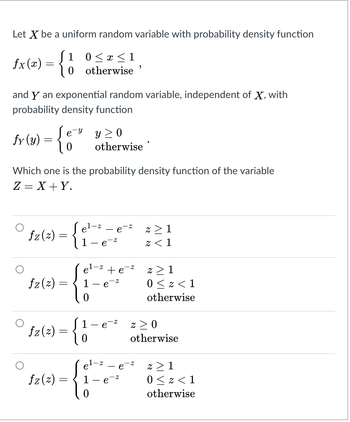 Solved Let X be a uniform random variable with probability | Chegg.com