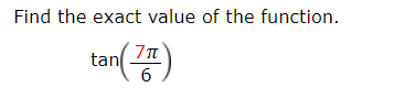 Solved Find the exact value of the function. tan(75) | Chegg.com