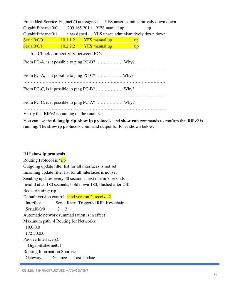Solved What is the solution for this lab with the network | Chegg.com